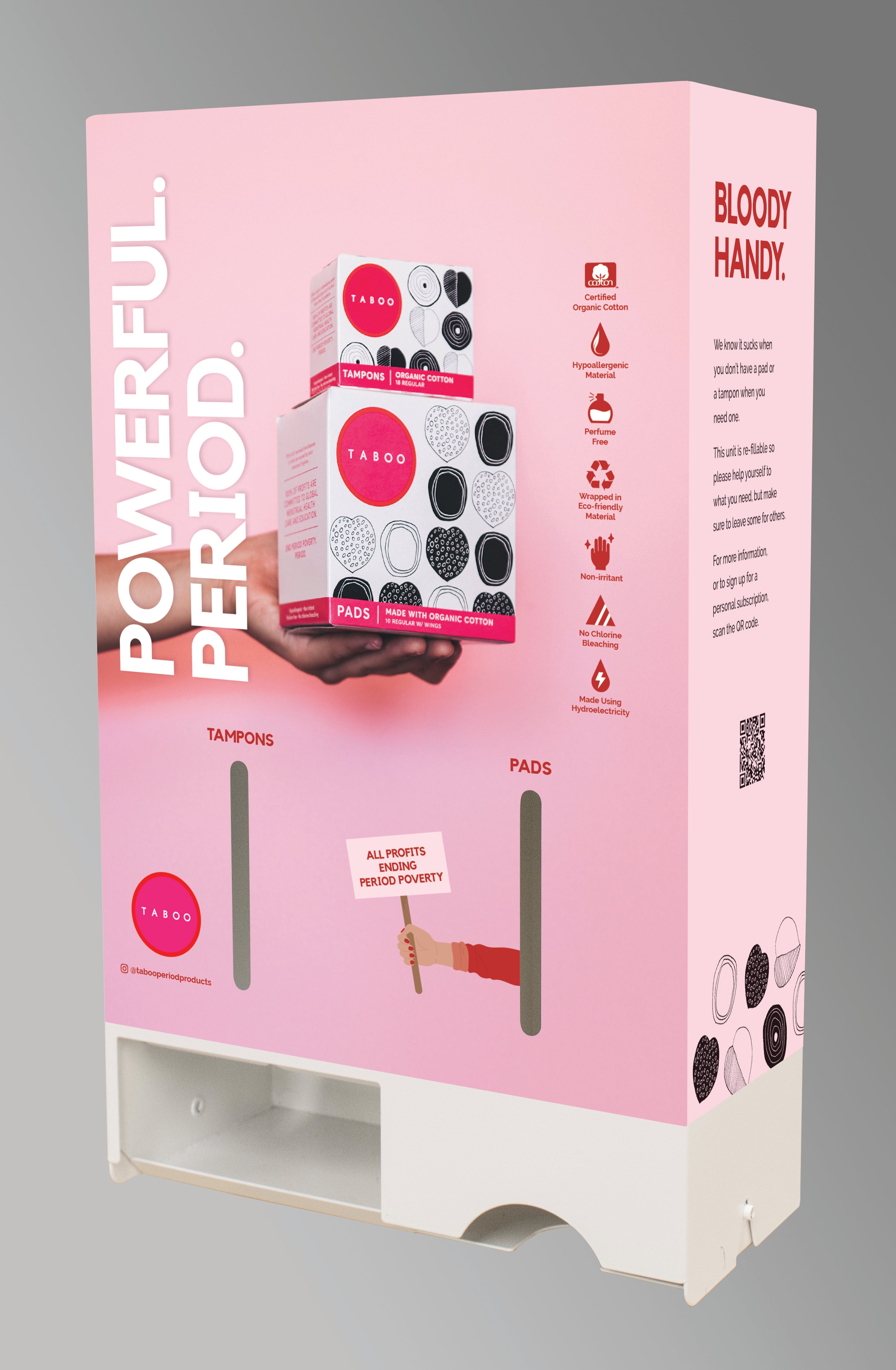 Period Product Dispensing Unit - Large – TABOO Period Products