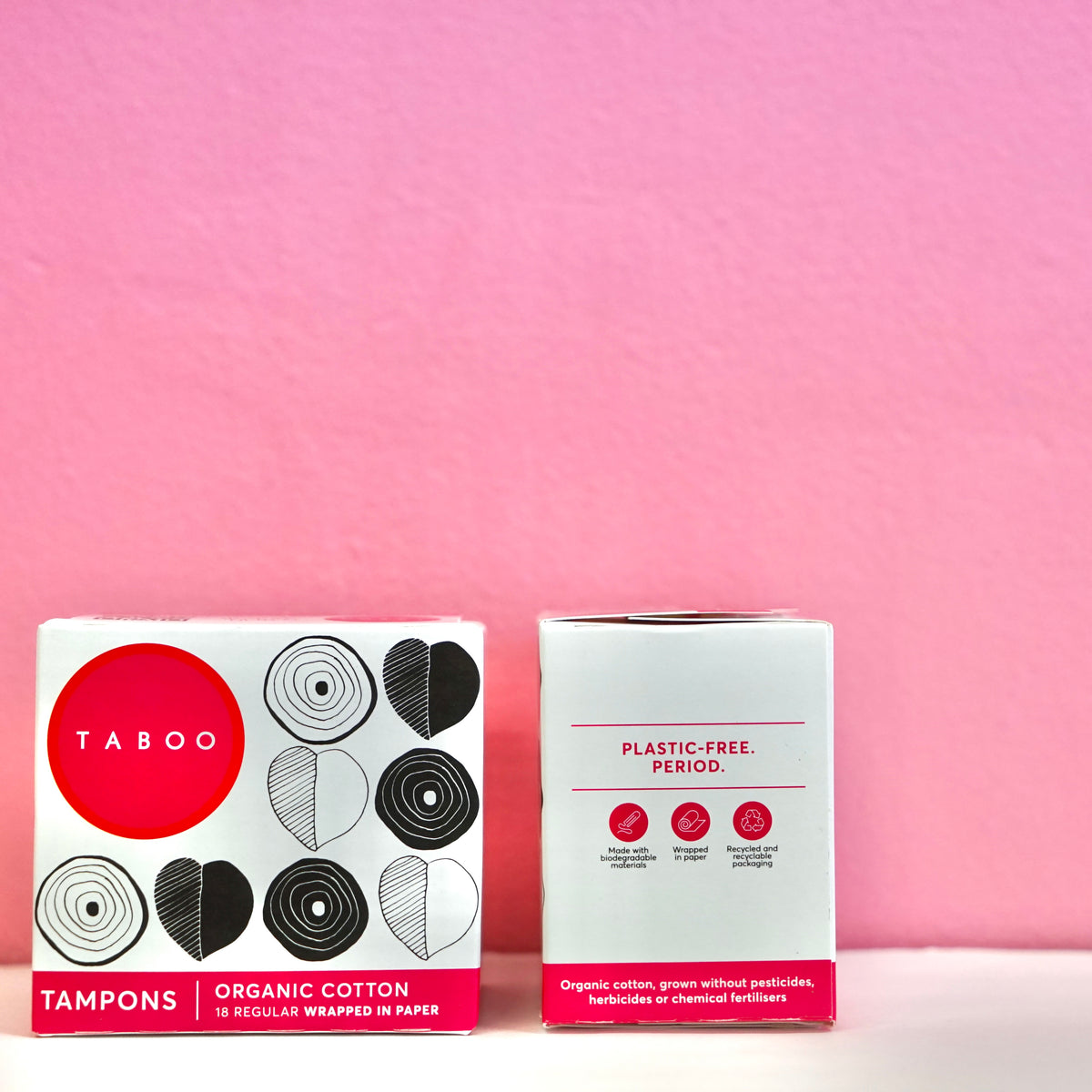 Carton of Organic Cotton Tampons (24 boxes) – TABOO Period Products